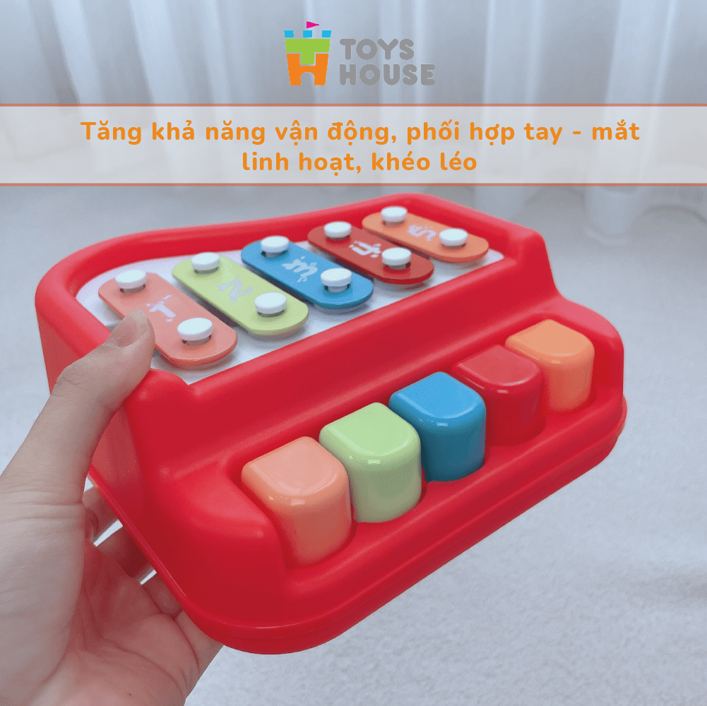 Đàn piano kết hợp đàn gõ Xylophone 5 phím cho bé -ToysHouse ...